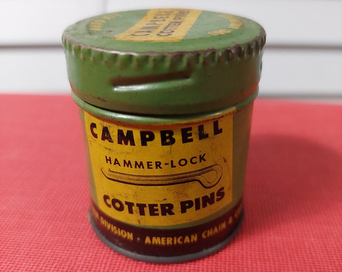 Small Vintage Green Tin of Cotter Pins - Etsy