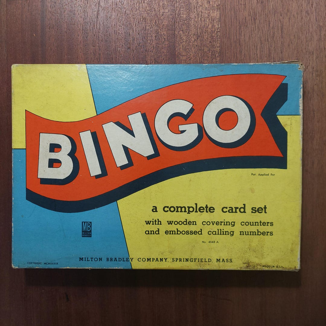 Vintage Bingo Game - Etsy