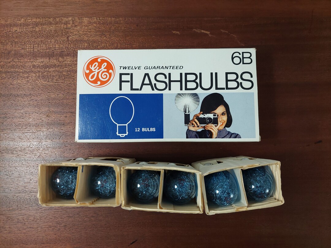 Vintage Carton of 6B Flashbulbs - Etsy