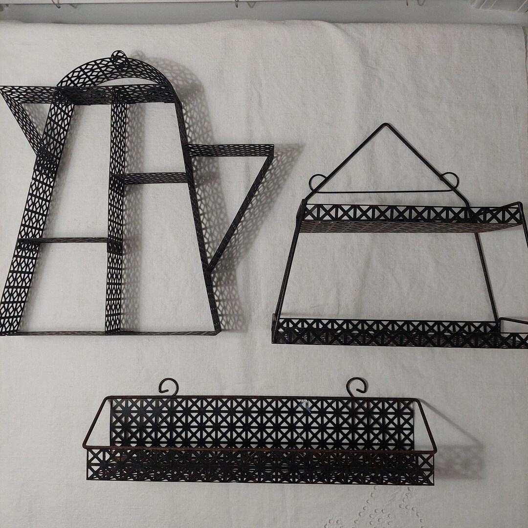 Metal Mesh Wall Shelf - Etsy
