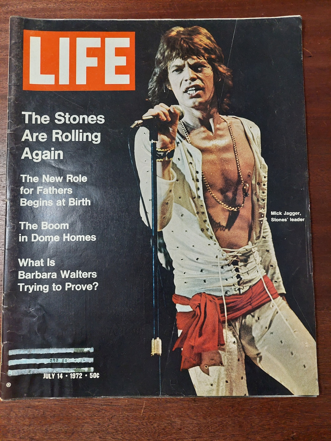 Vintage Life Magazine 1972 , Mick Jagger the Rolling Stones - Etsy