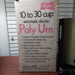 Regal 30-cup Coffee Maker - Etsy