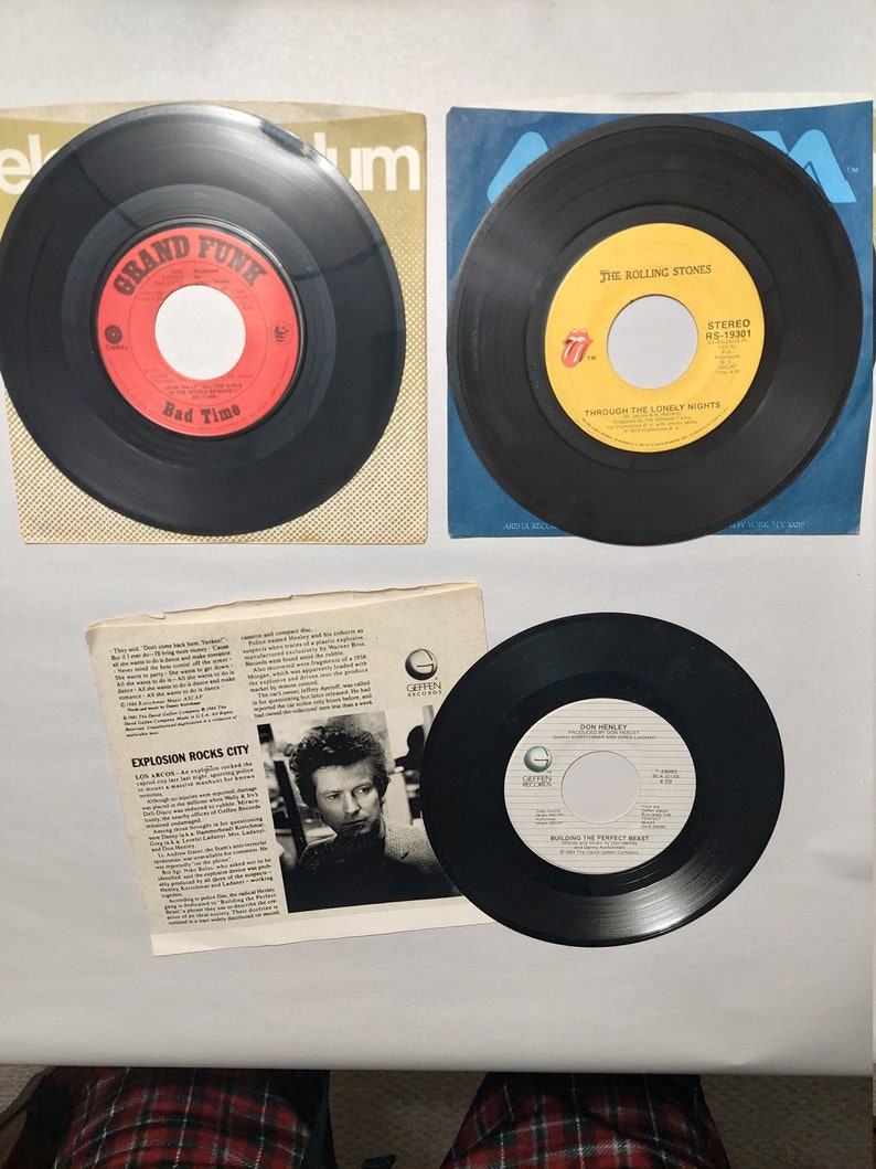 45 RPM Record grand Funk Rolling Stones Don Henley - Etsy