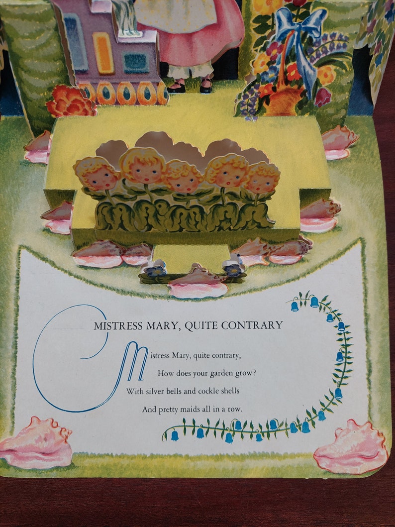 Vintage Pop-up Mistress Mary Quite Contrary - Etsy