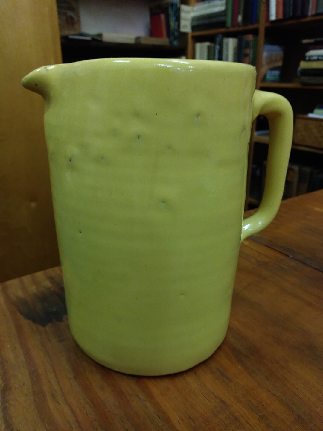 Yellow Pottery Pitcher - Etsy