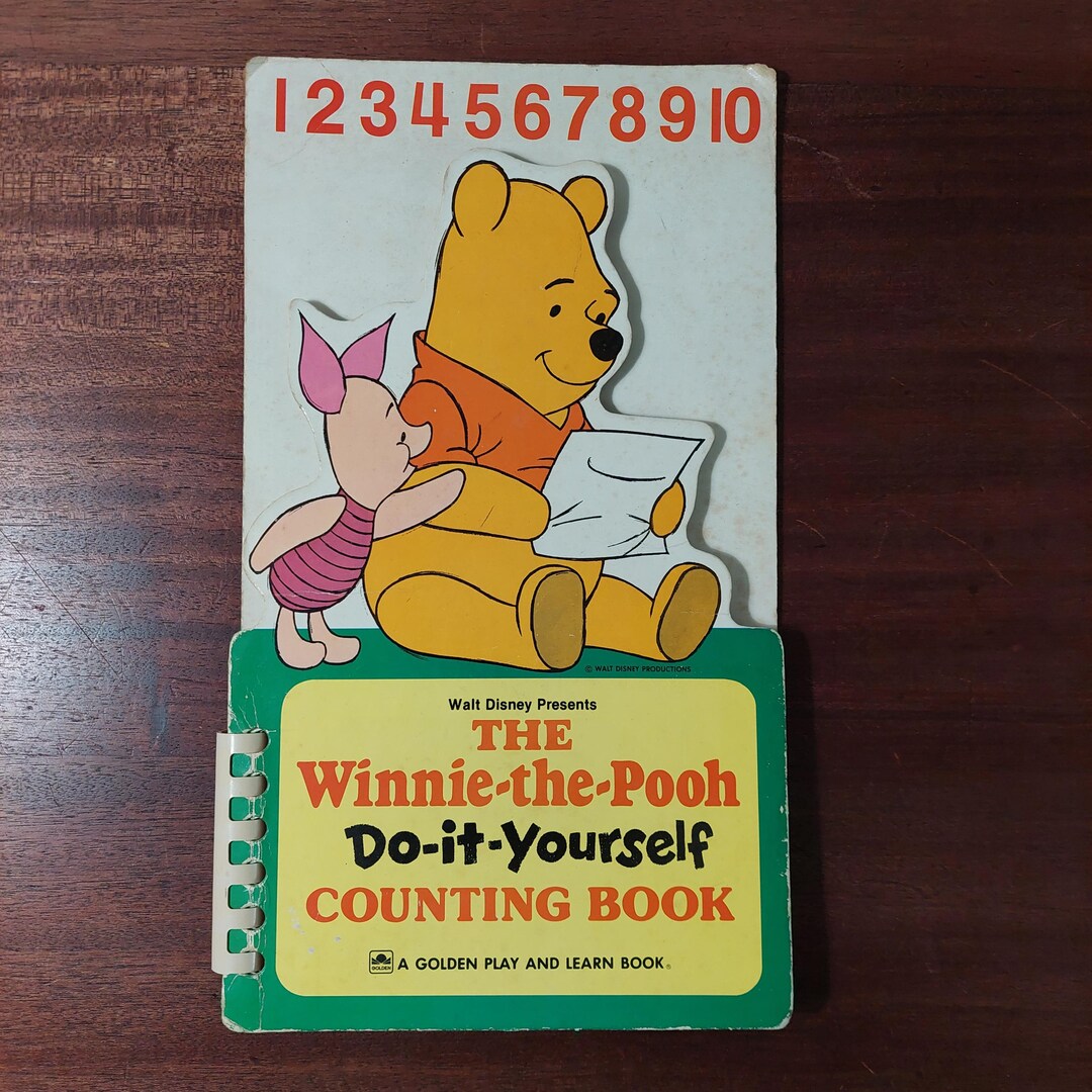 Winnie the Pooh Counting Numbers Book - Etsy