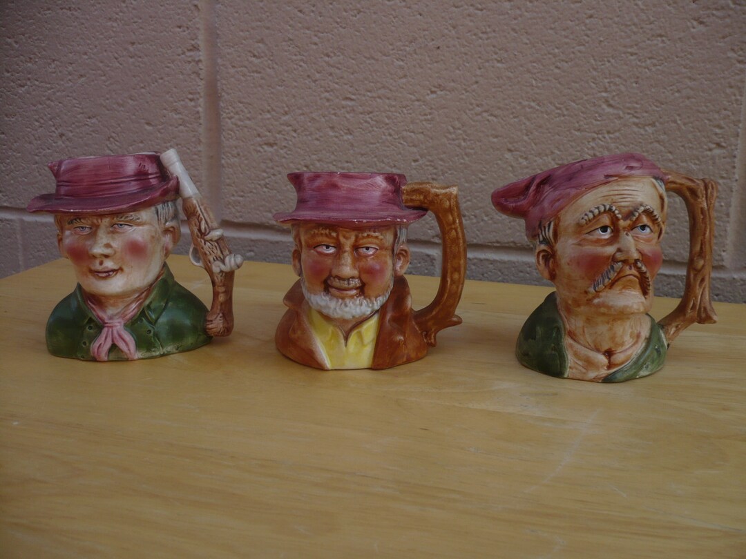 Collection of Three Toby Mug Creamers - Etsy