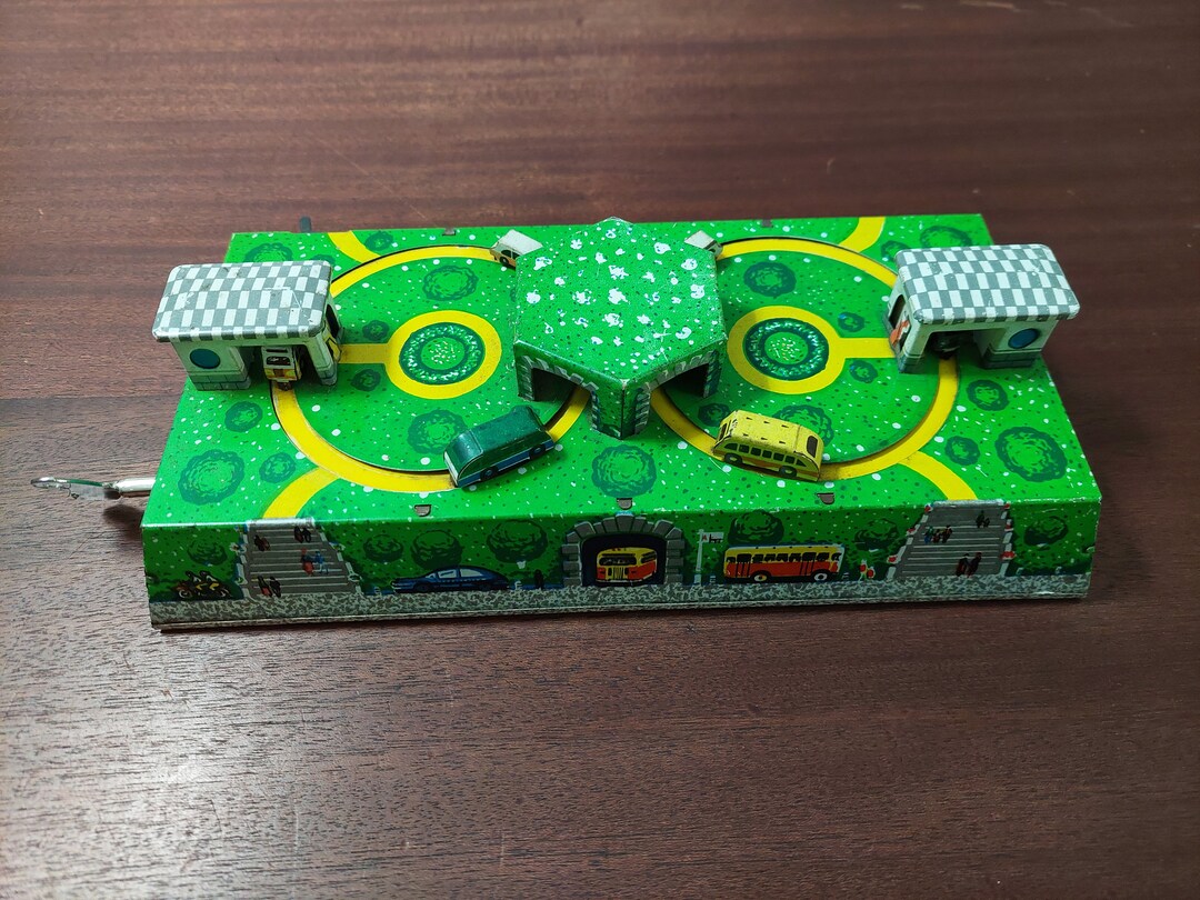 Vintage Wind-up Tin Toy City Buses - Etsy