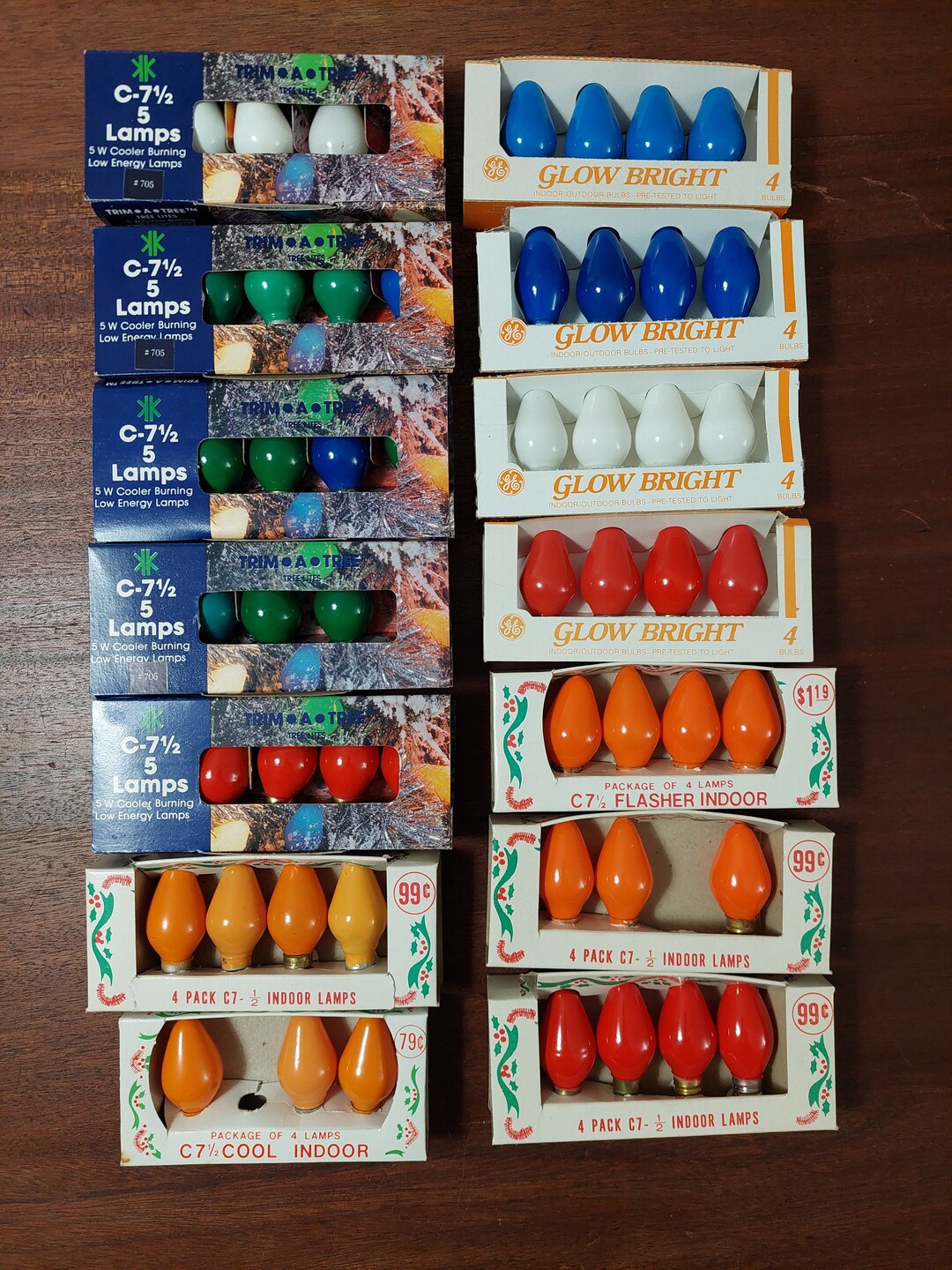 Collection of Christmas Light Bulbs - Etsy