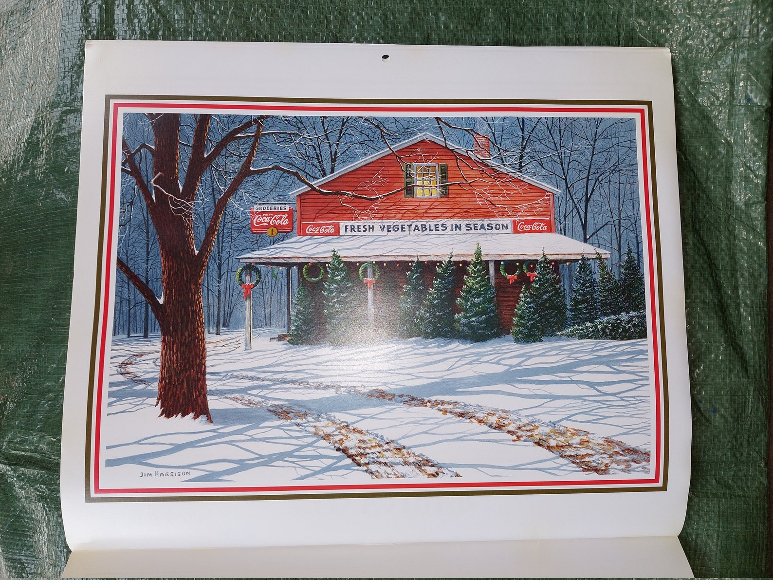 Jim Harrison Prints on Coke Calendar | Etsy