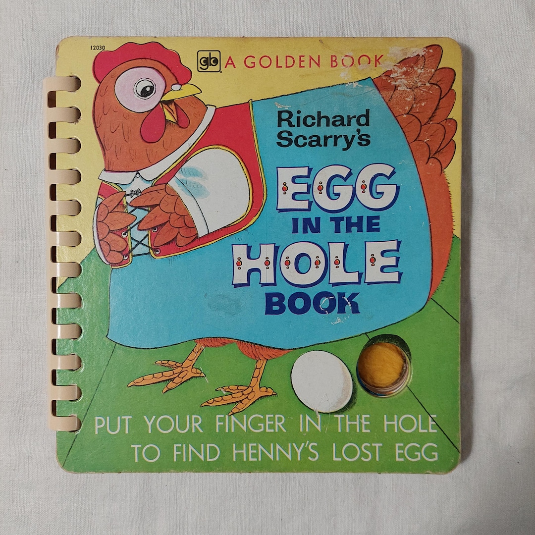 Richard Scarry's Egg in the Hole Book - Etsy