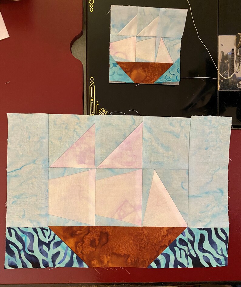 The Mayflower Modern Paperpieced Ship Pattern Pdf - Etsy