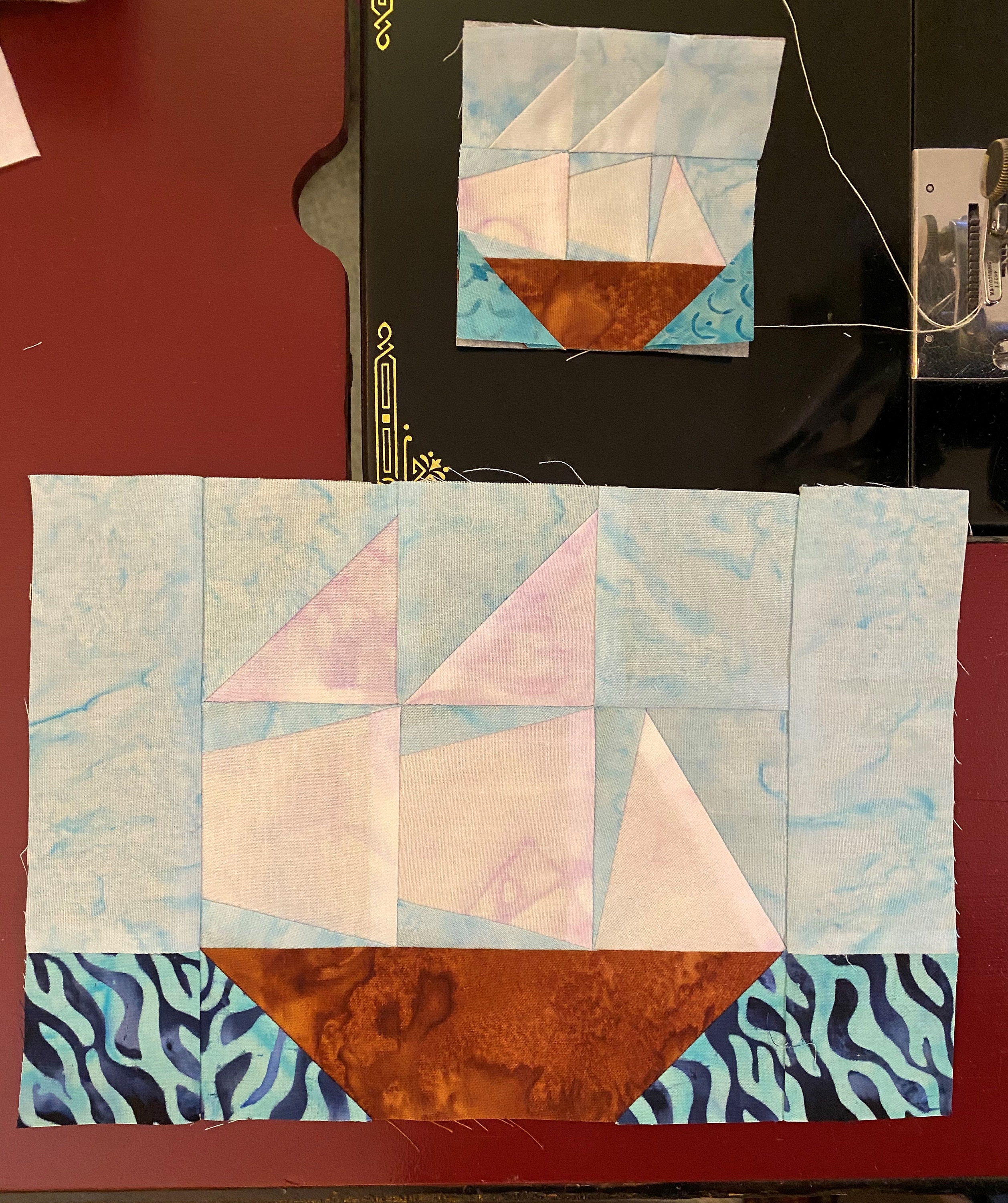 The Mayflower Modern Paperpieced Ship Pattern Pdf - Etsy