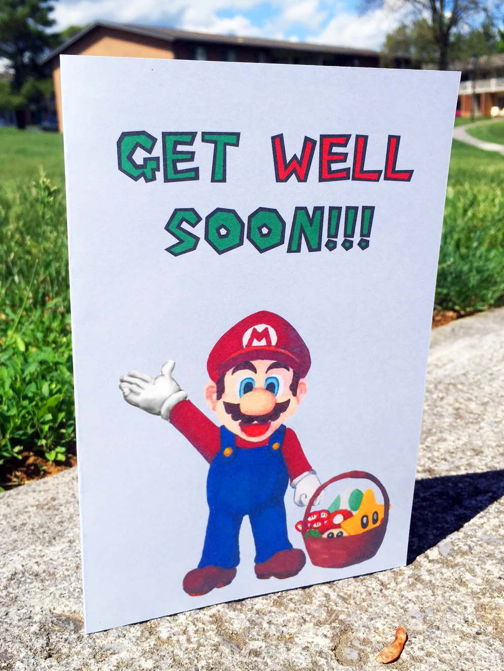 Mario Card Get Well Soon - Etsy