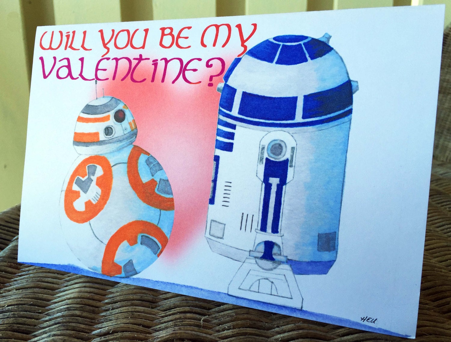 Star Wars BB8 and R2D2 Valentine Card Instant Download - Etsy