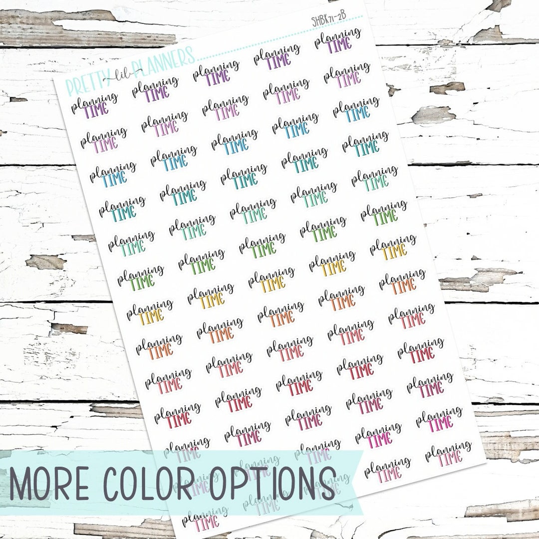Planning Time Script Planner Stickers, Reminder Stickers, Functional ...