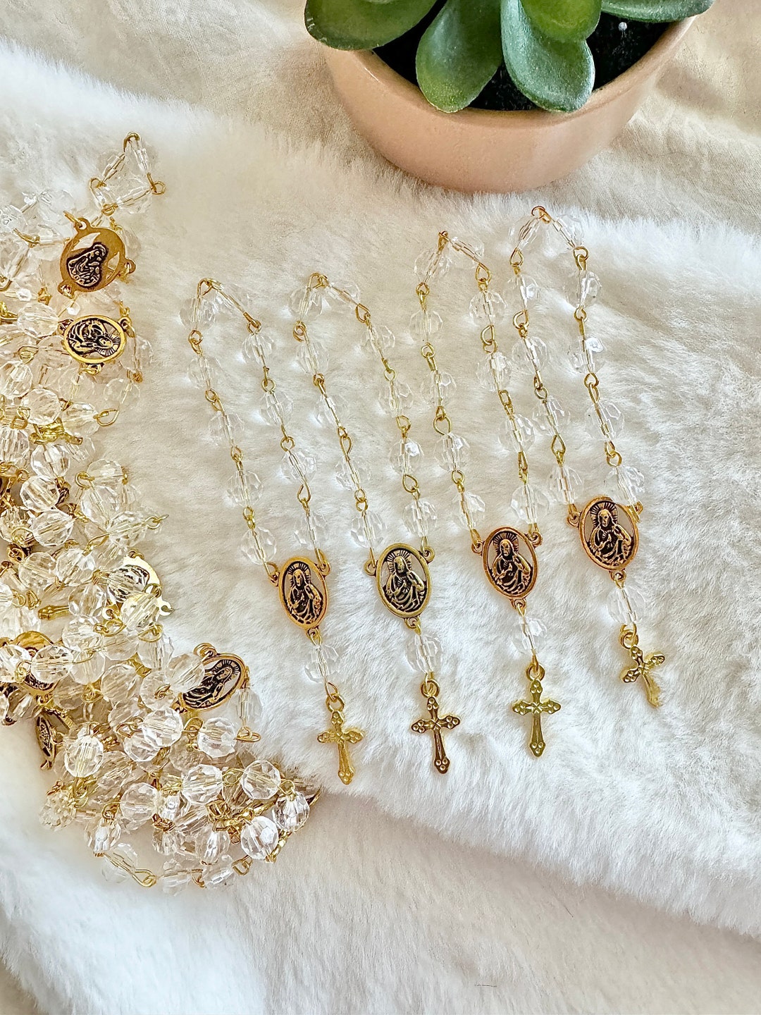 Rosary/ 12pcs Mini Rosary/ Mini Rosary/ Decade Rosary/ Baptism ...