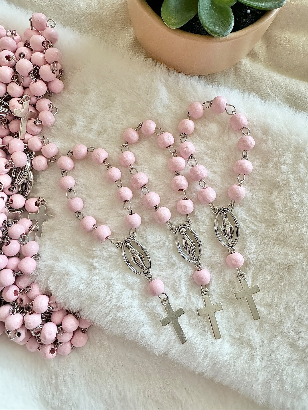 Rosary/ 12 Pcs Mini Rosary/ Mini Rosary/ Decade Rosary/ Baptism ...