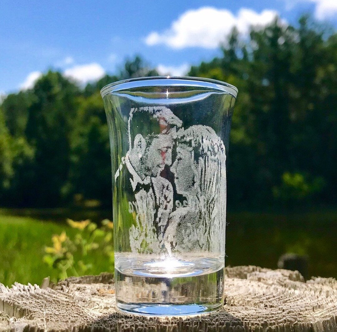 Custom Shot Glass Set, Photo Engraved Shot Glasses, Wedding Photo ...