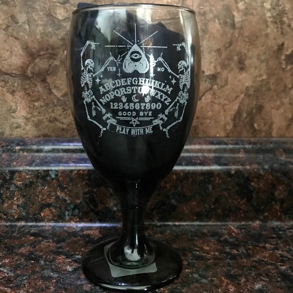 Goth Wine Glass - Etsy