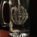 Up Yours, Skeleton Middle Finger, Hand Engraved Glass Mug - Etsy
