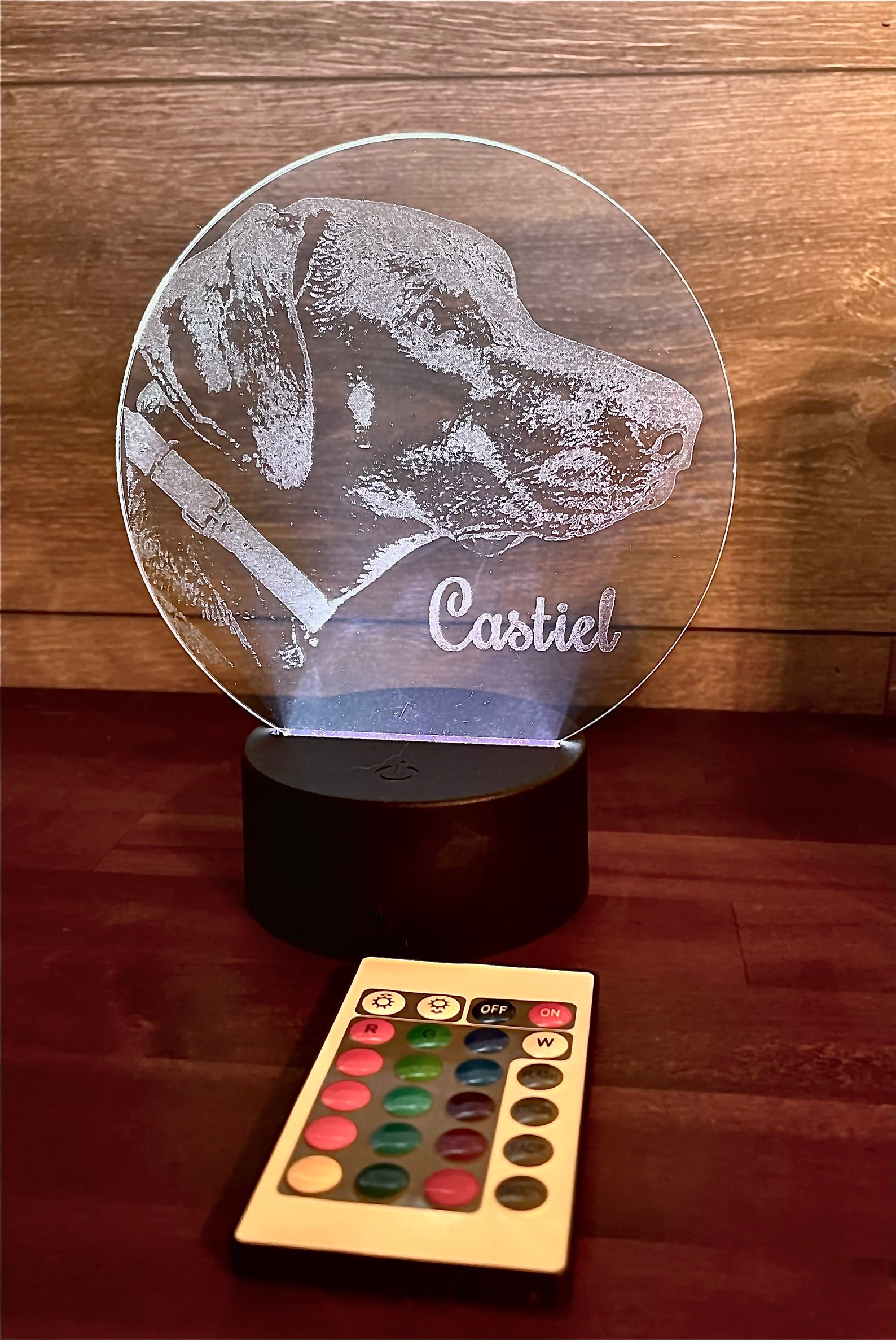 Photo Engraved Acrylic LED Lamp Base Sign Personalized Night - Etsy