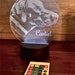 Photo Engraved Acrylic LED Lamp Base Sign, Personalized Night LED Light ...