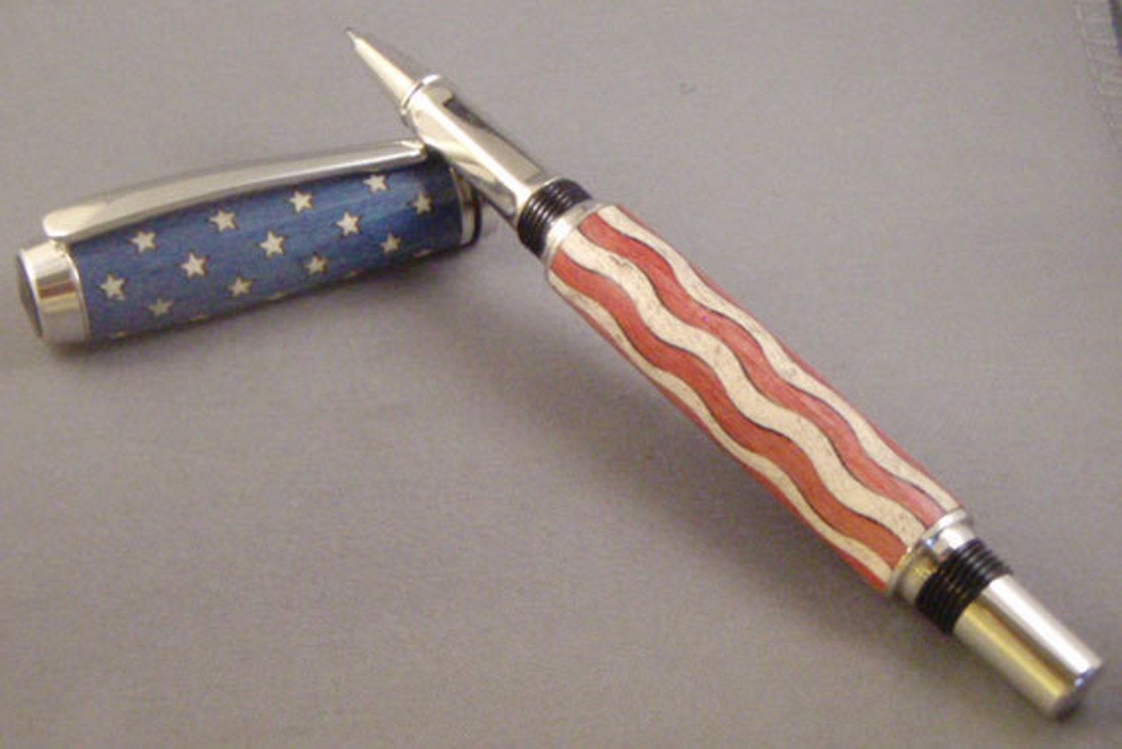 Stars and Stripes Pen Laser Engraved and Hand Inlayed Pen - Etsy