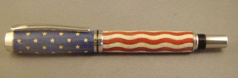 Stars and Stripes Pen Laser Engraved and Hand Inlayed Pen - Etsy