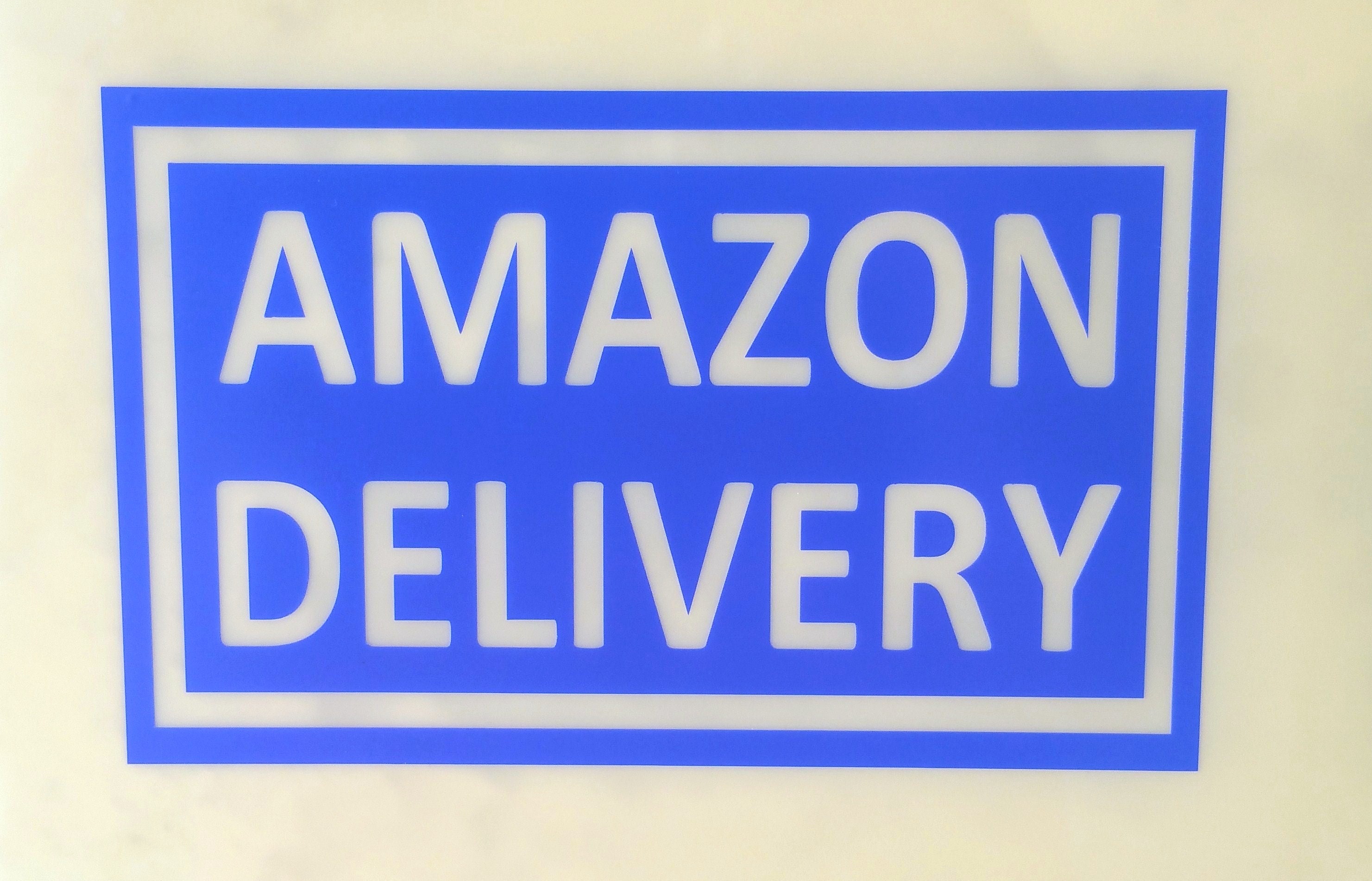 Sticker Amazon Delivery decal sign for wall door | Etsy