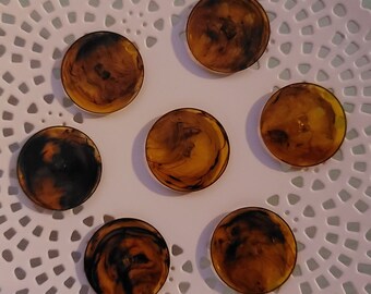 Tortoise Shell Buttons - Etsy