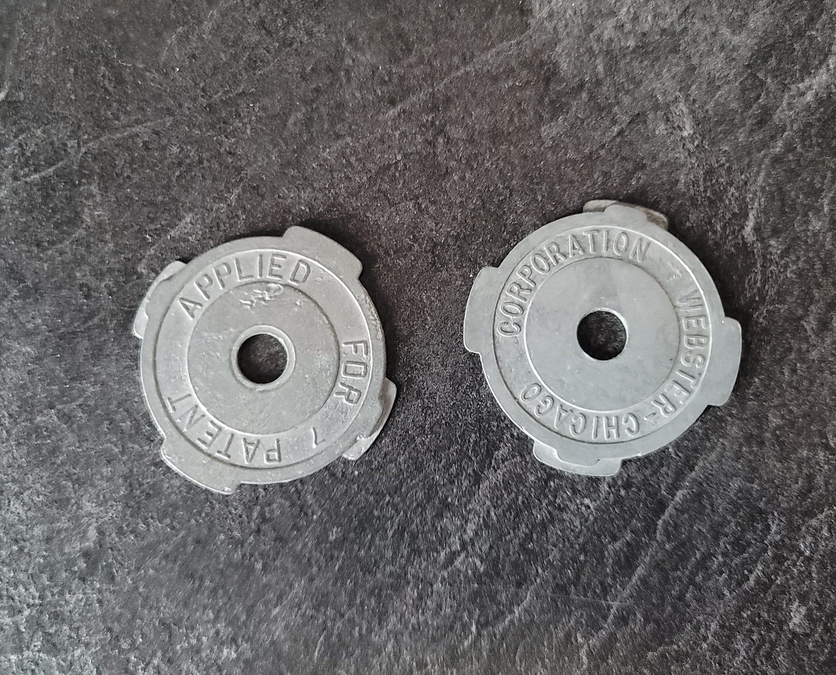Vintage Metal 45 Rpm Record Center Adapters by the Webster-chicago ...