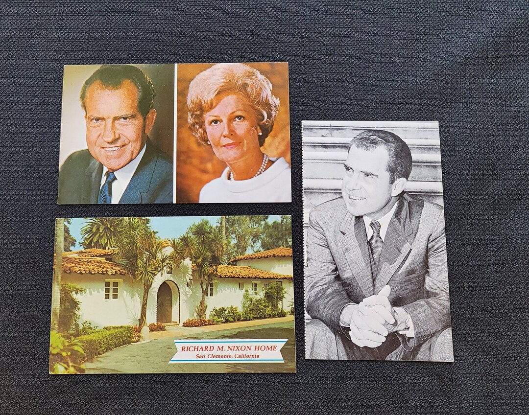 Vintage Nixon Postcards Set of Three President Richard Nixon - Etsy