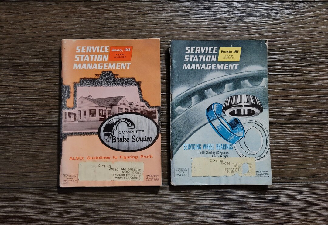 Vintage Service Station Management Magazines 1965-66 Hunter Publication ...