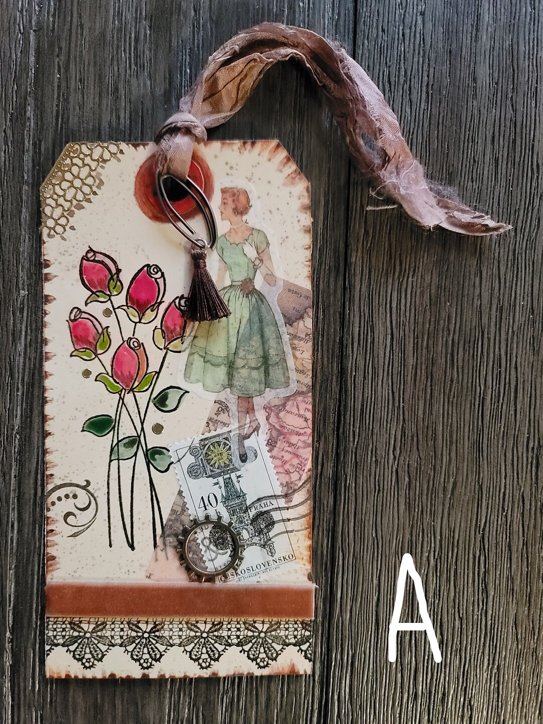 Choice Handmade Art Tag / Journal Tag / Gift Tag / Bookmark / Shabby ...