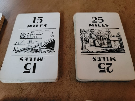 1930's Game Cards / Touring Card Game / Individual Cards / - Etsy