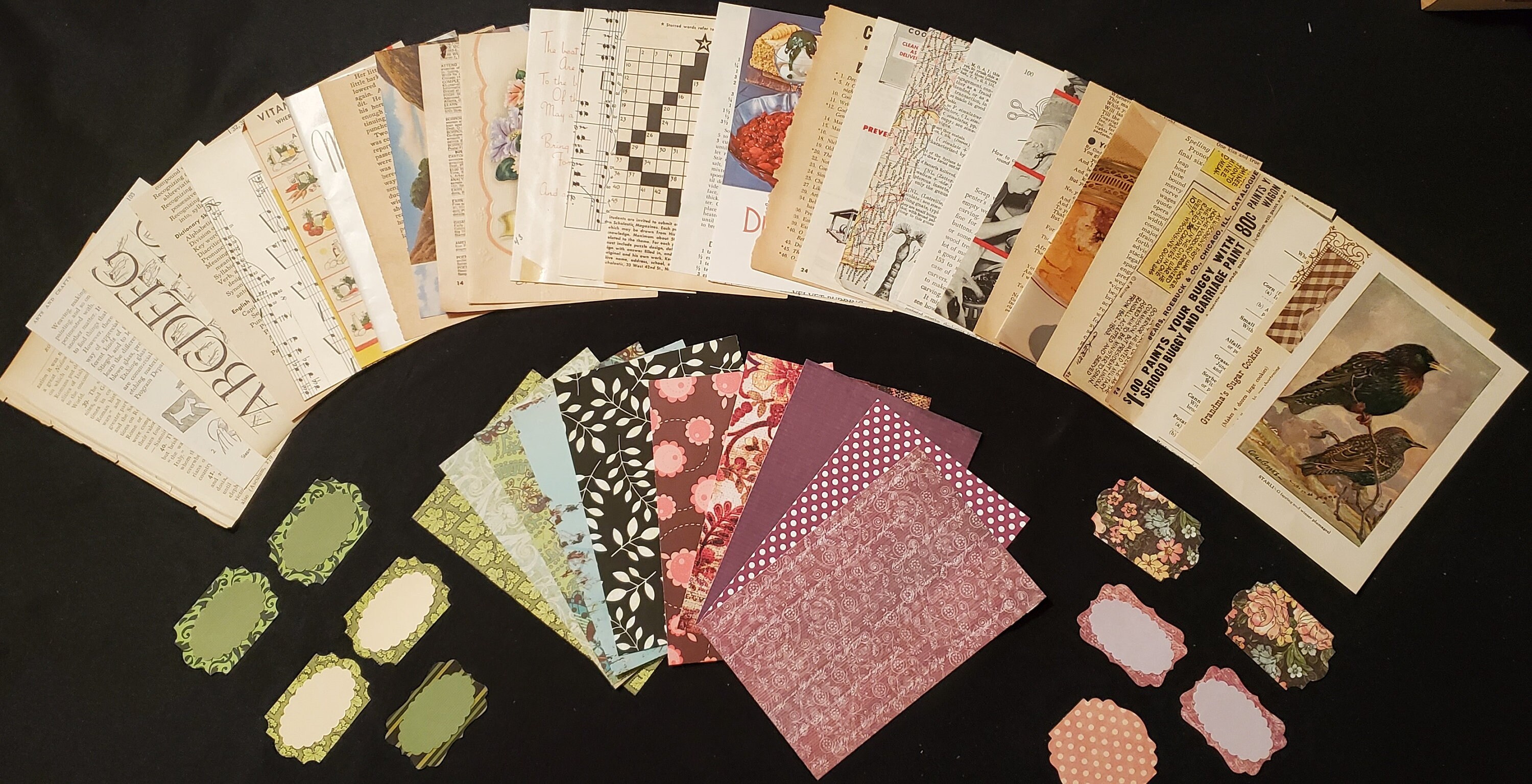 50 Pieces Paper Inspiration Pack / Authentic Vintage Ephemera - Etsy