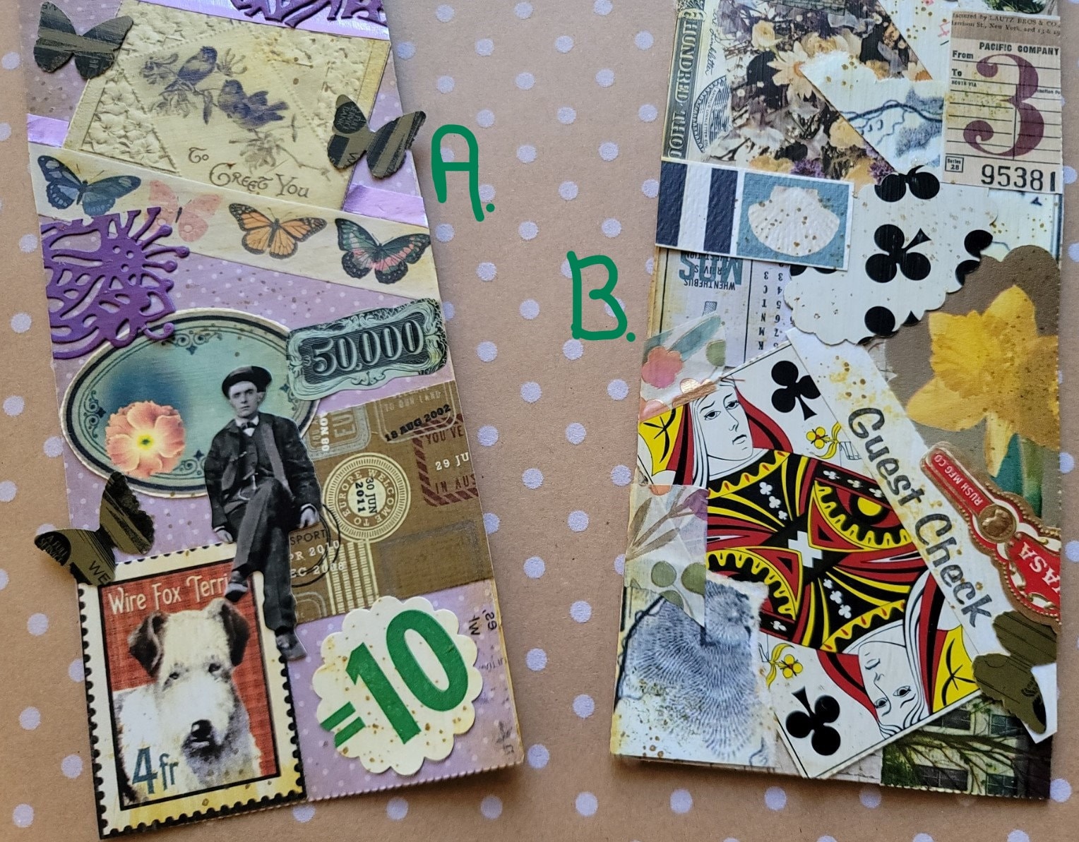 Choice Hand Made Collage Strip / Vintage Style Collage Snip It - Etsy