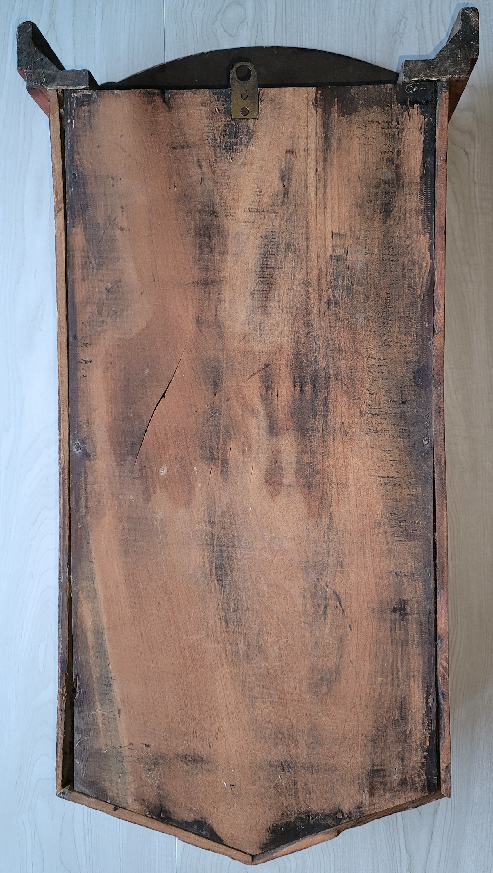 Vintage Wooden Clock Case With Door / Clock Parts / Repurpose - Etsy