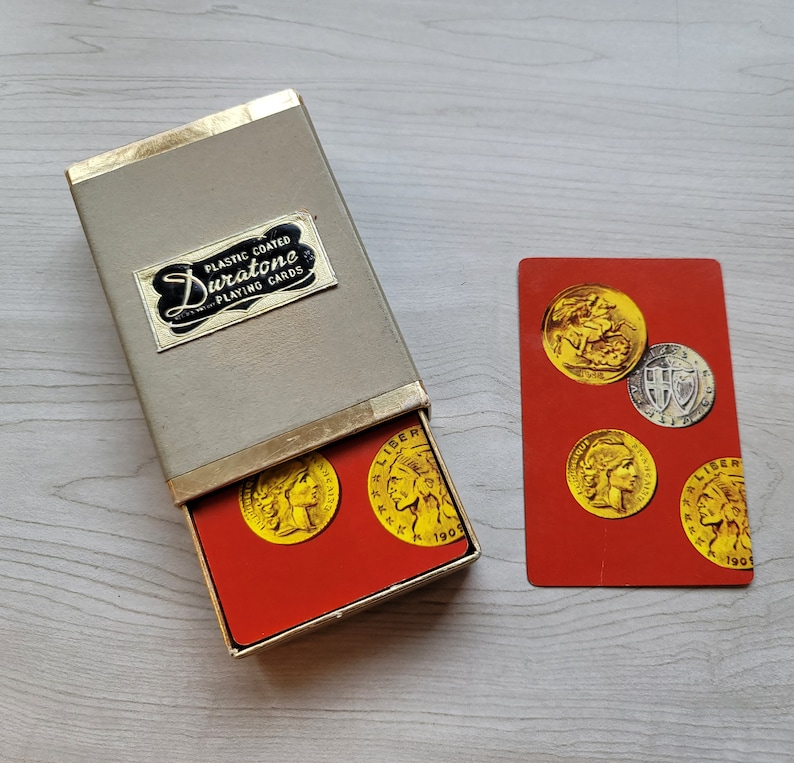 Set of Two Vintage Playing Cards / Swap Cards / Duratone ARRCO - Etsy