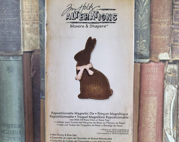 Tim Holtz Alterations Movers and Shapers Sizzix Mini Bunny and Bow Set ...