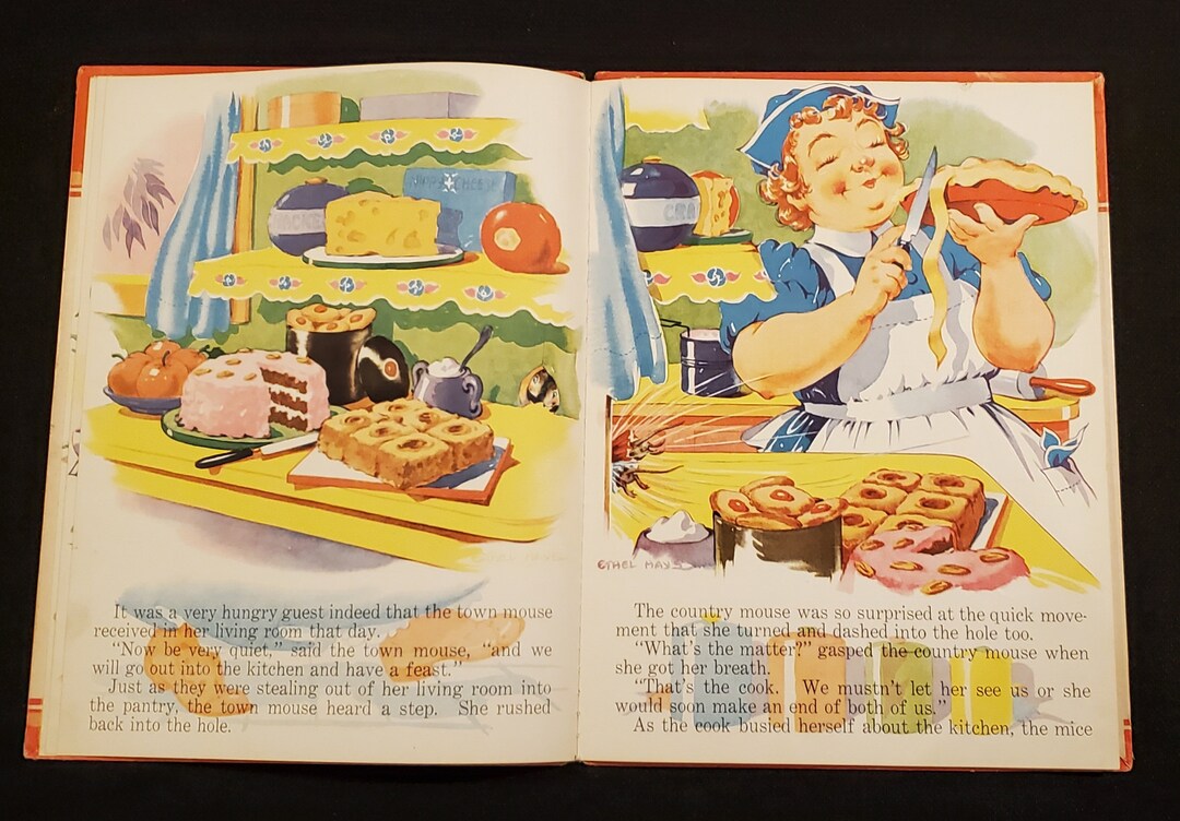 Vintage Childrens Book - the Town Mouse and the Country Mouse 1942 ...