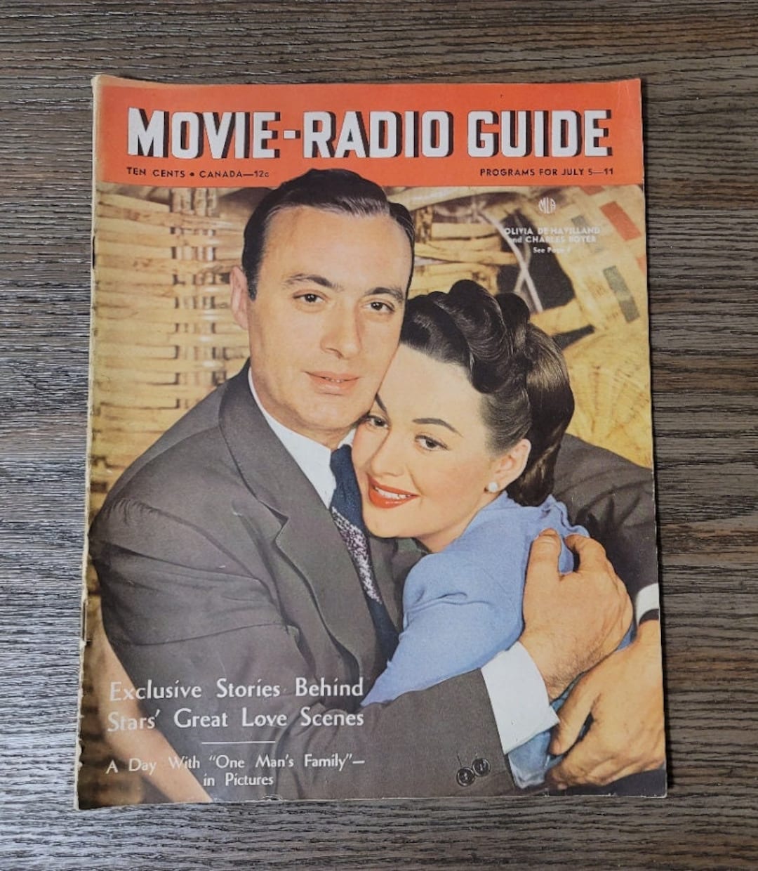 Vintage Magazine 1941 Movie Radio Guide Olivia Dehavilland, Ginger ...