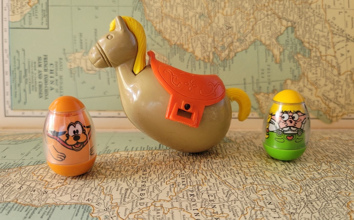 Vintage Weebles Wobble but They Don't Fall Down Pluto and Scared Girl ...