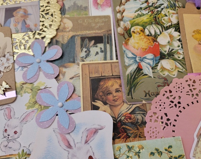 Easter / Spring Theme Scrapbook Lay Out Page Easter Ephemera Easter ...