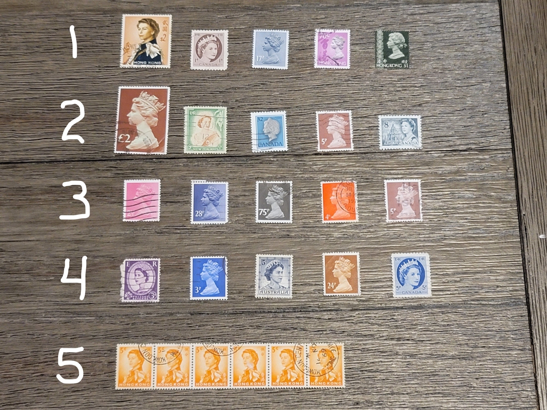 Vintage Queen Elizabeth Postage Stamps Choice of Five Sets - Etsy