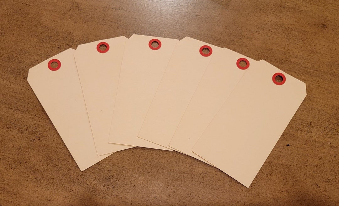 Six Authentic Vintage Store Tags / Shipping Tags / Hang Tags - Etsy