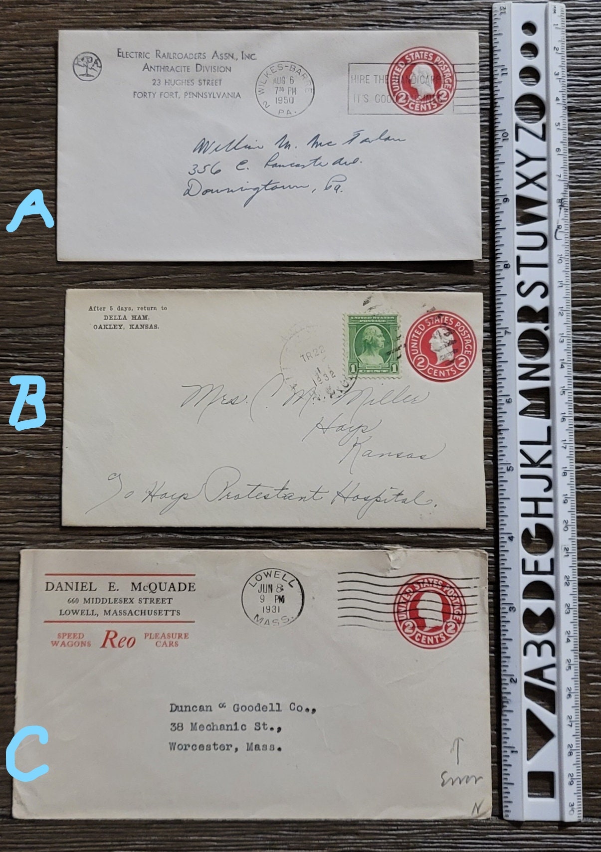 Stamped Envelopes From 1890s and 1900s Choice Free Shipping Buy One or ...