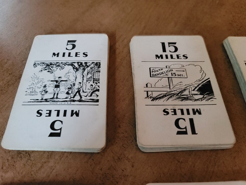 1930's Game Cards / Touring Card Game / Individual Cards / - Etsy