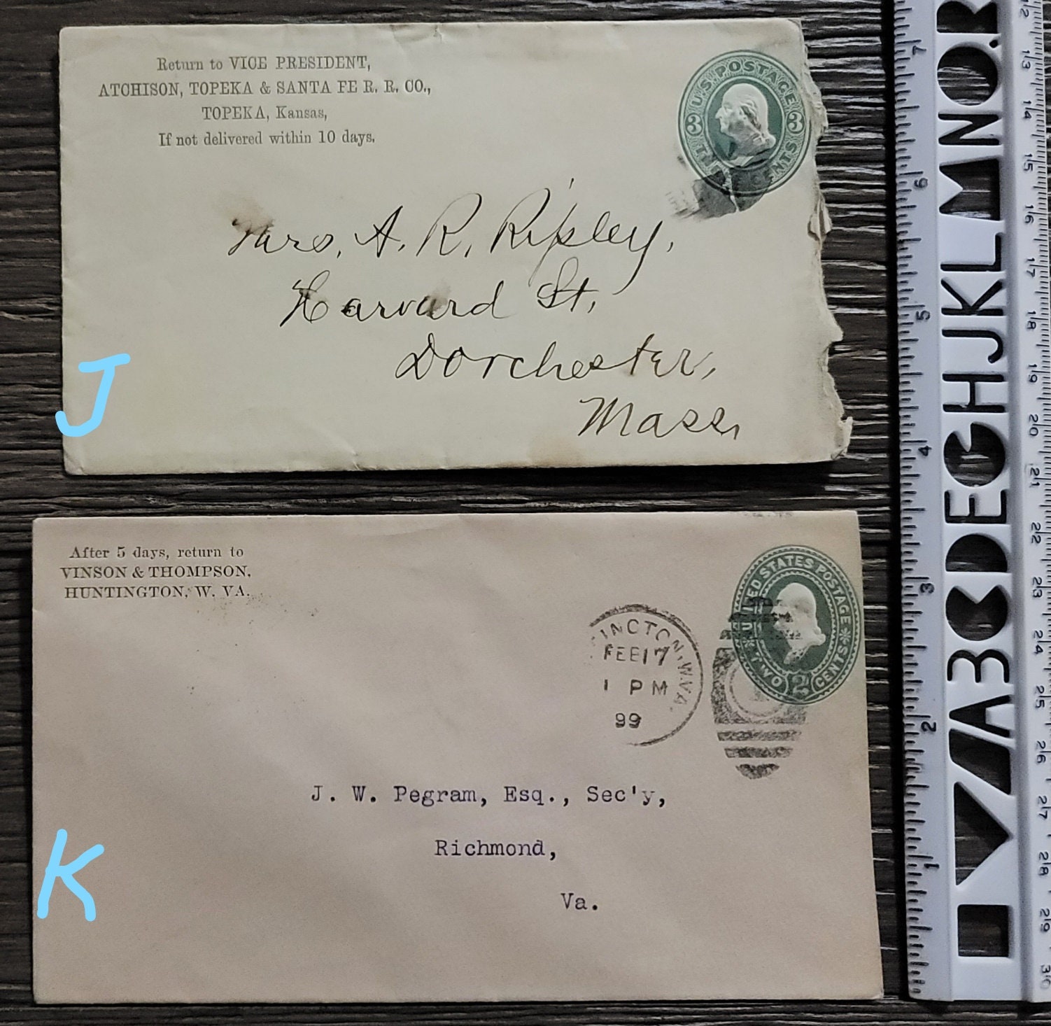 Stamped Envelopes From 1890s and 1900s Choice Free Shipping - Etsy